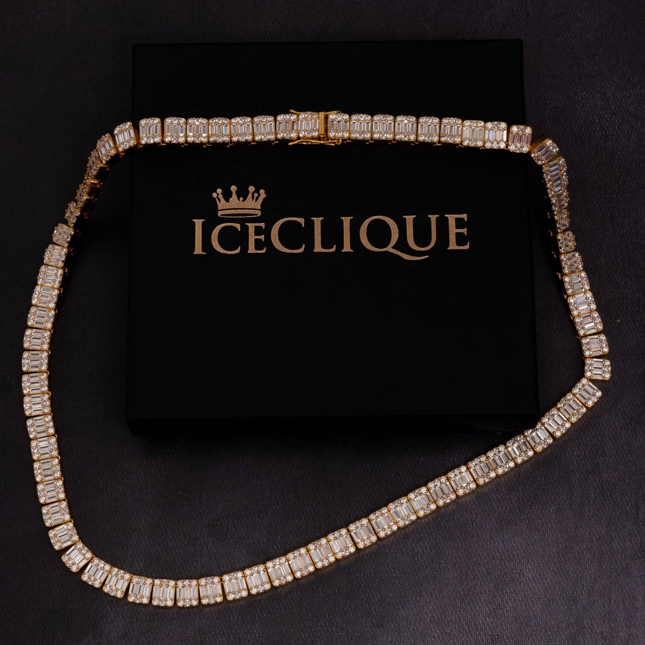 10mm Baguette Chain – ICECLIQUE JEWELRY