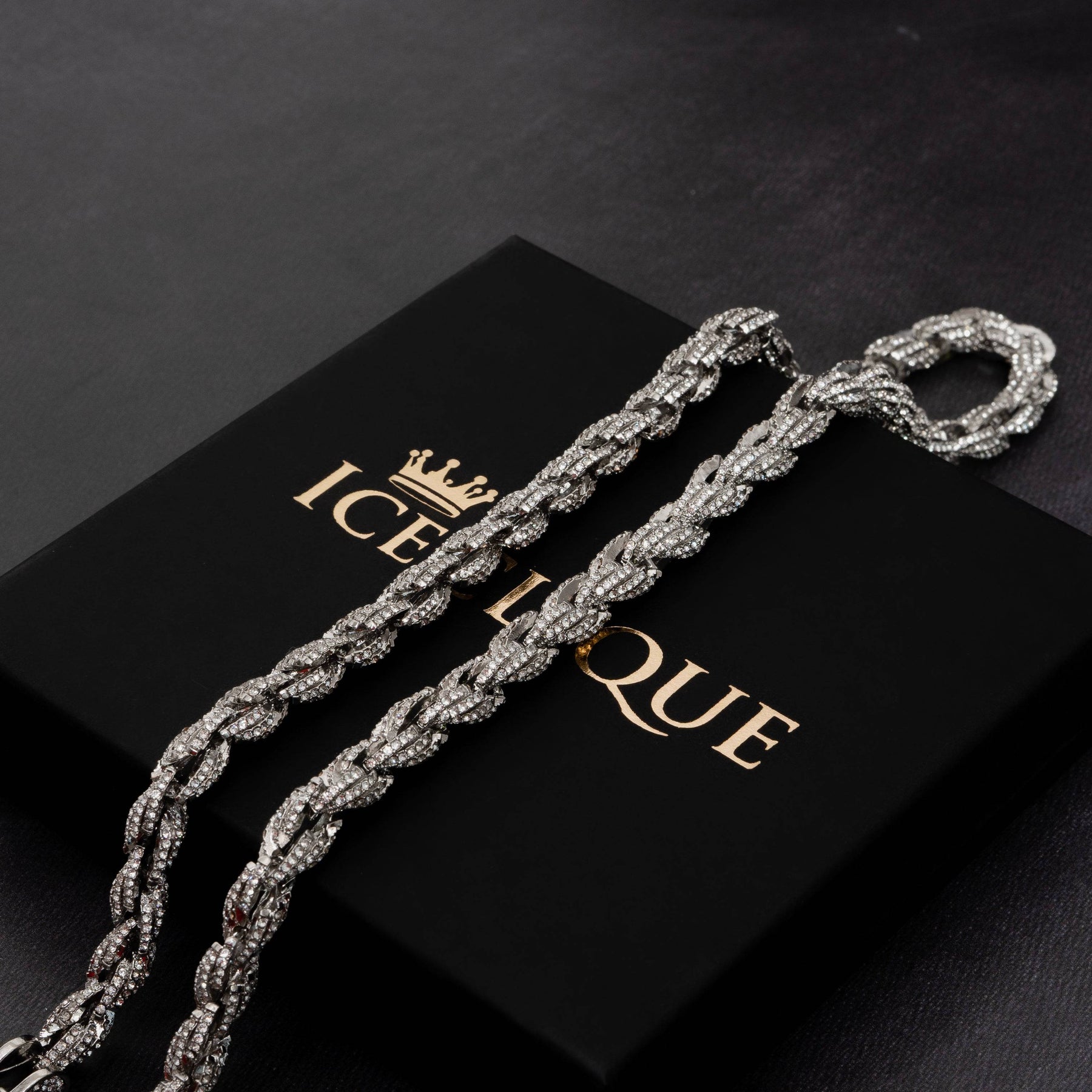 9mm Iced Rope Chain – ICECLIQUE JEWELRY