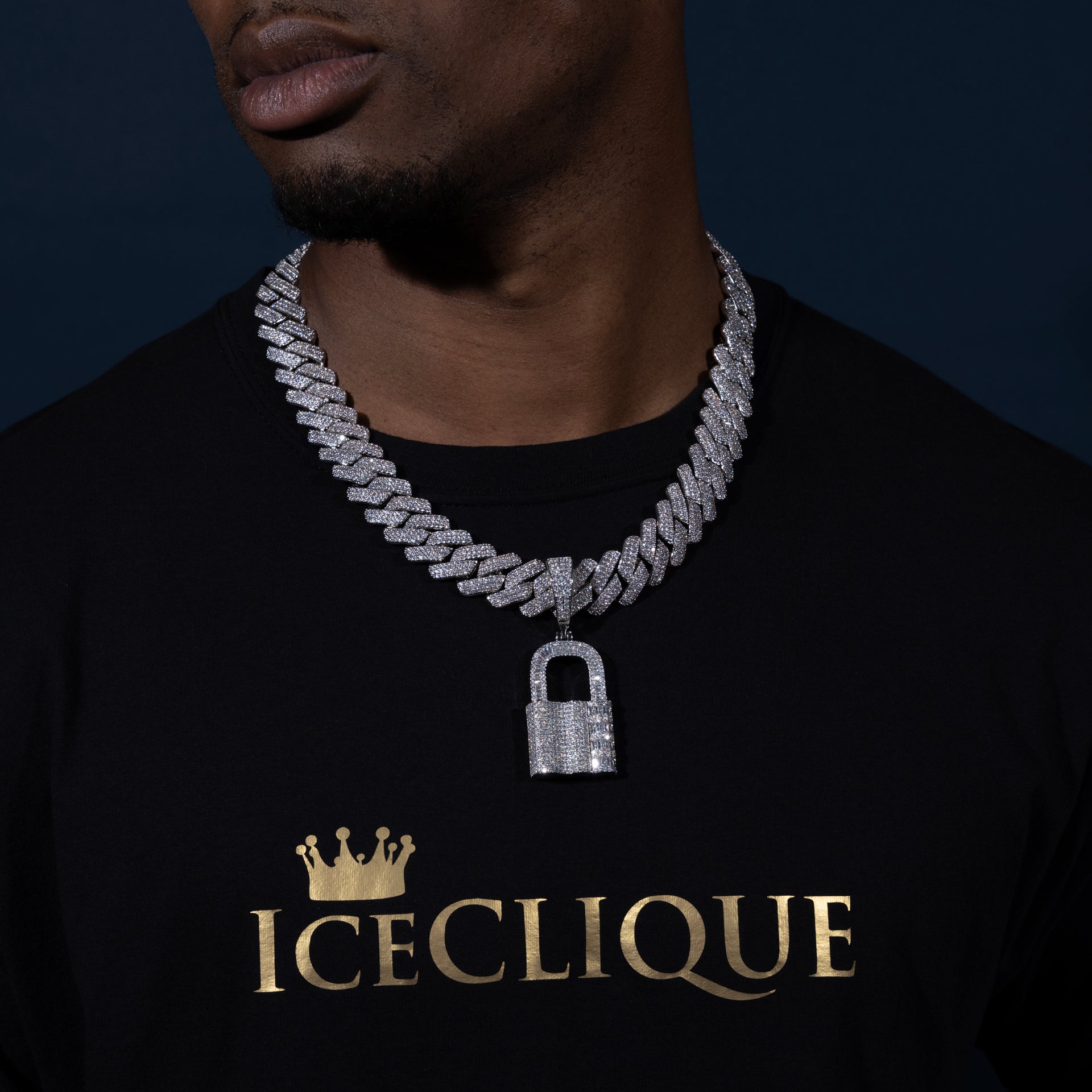 Iced Padlock Pendant – ICECLIQUE JEWELRY