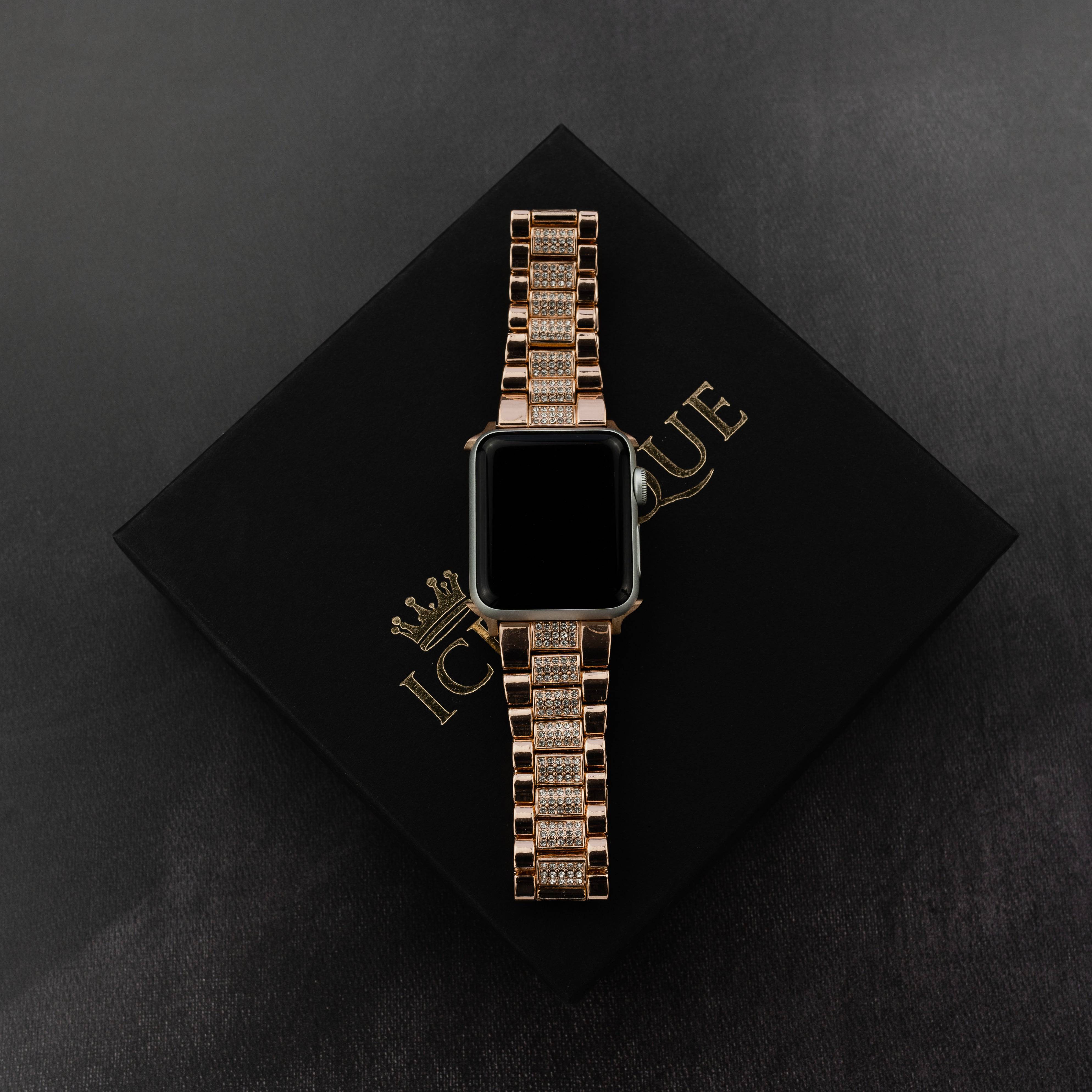 Iced Out Apple Watch Band – ICECLIQUE JEWELRY