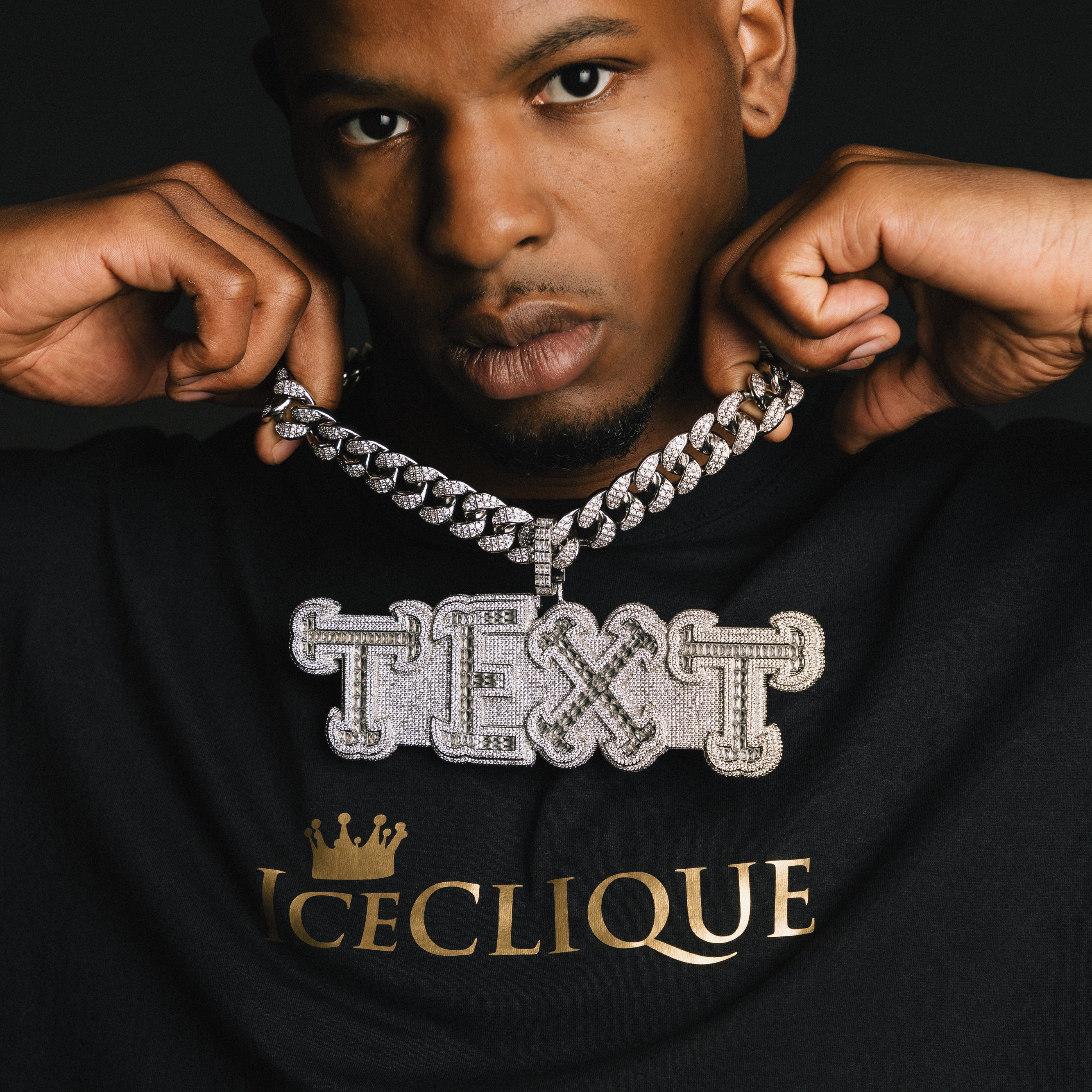 Custom Filled Baguette Letter Pendant – ICECLIQUE JEWELRY