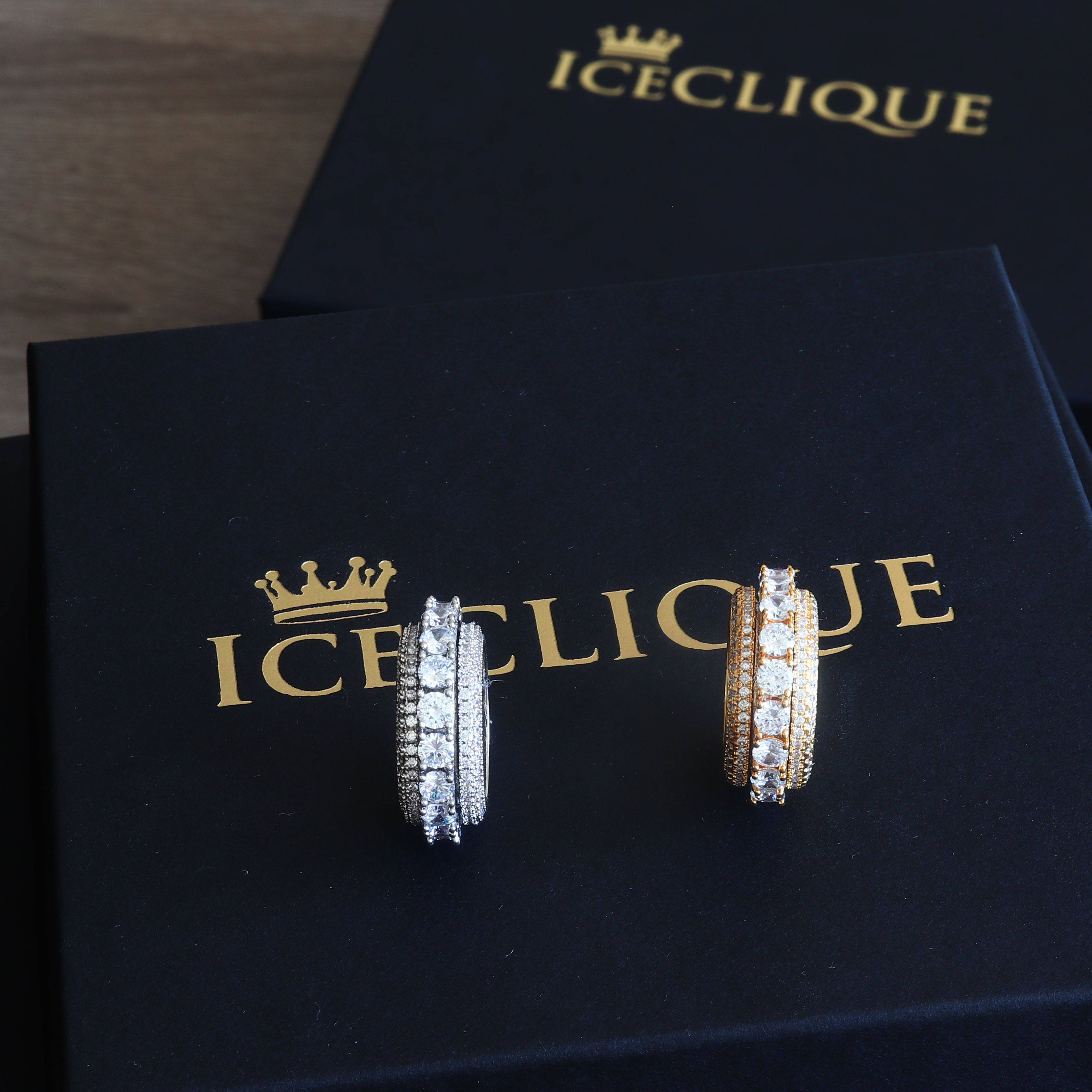 Iced Rotating Ring – ICECLIQUE JEWELRY